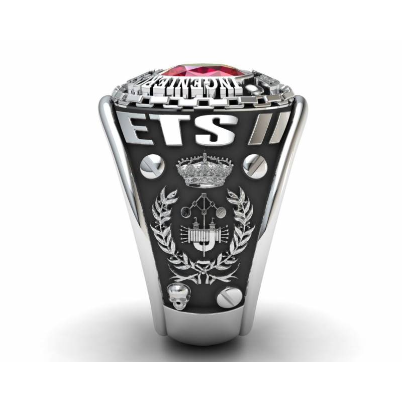 Solid Silver Industrial Engineer Class Ring | Pepe Dry