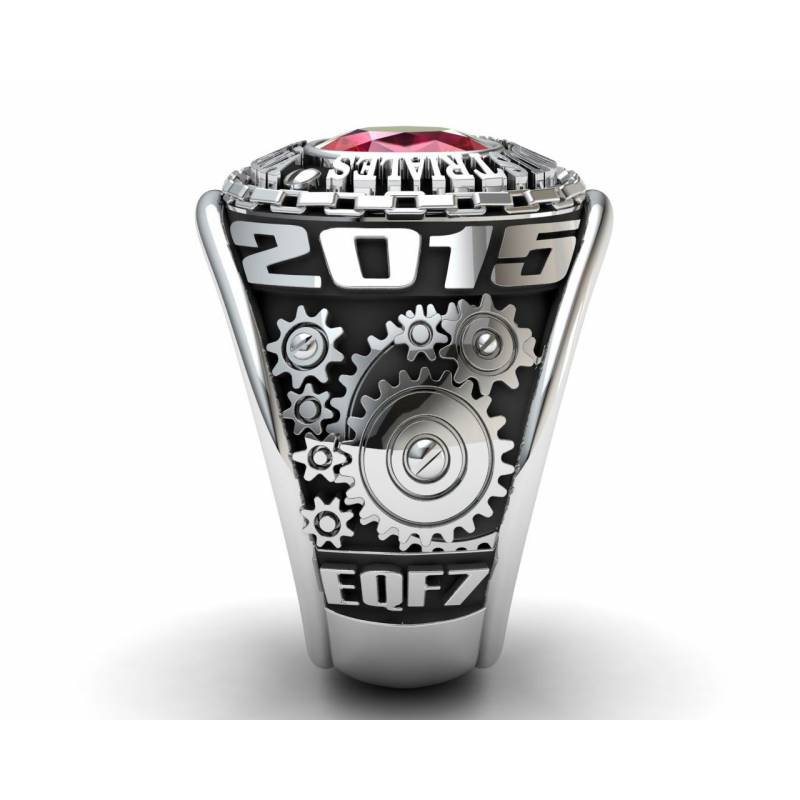 Solid Silver Industrial Engineer Class Ring | Pepe Dry