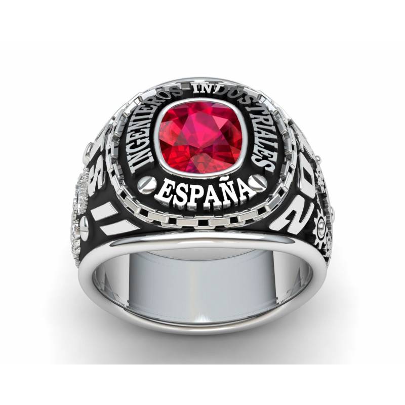 Solid Silver Industrial Engineer Class Ring | Pepe Dry