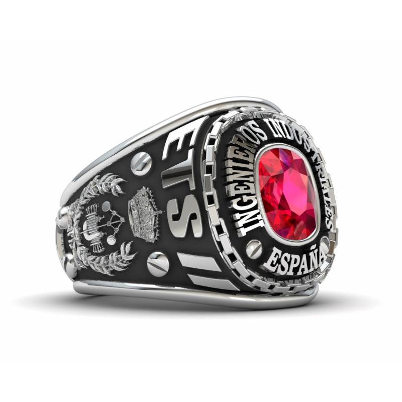 Solid Silver Industrial Engineer Class Ring | Pepe Dry