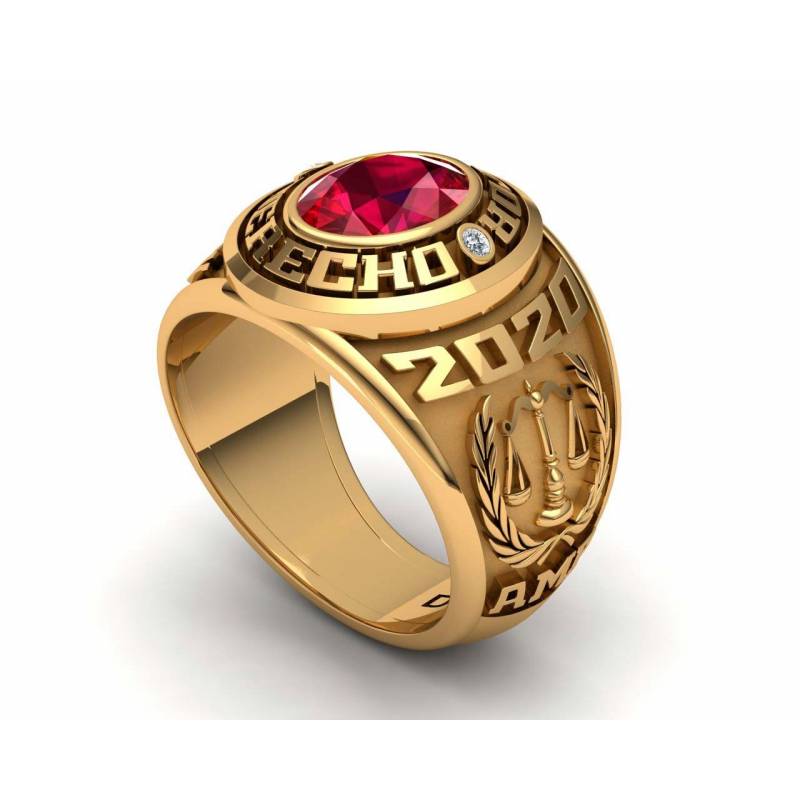 Solid 18k Gold Doctor in Law Class Ring | Pepe Dry