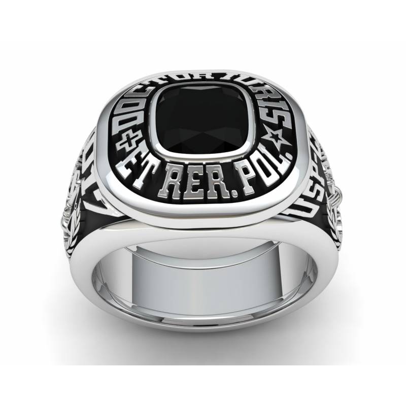 Solid Silver Doctor in Law Class Ring | Pepe Dry