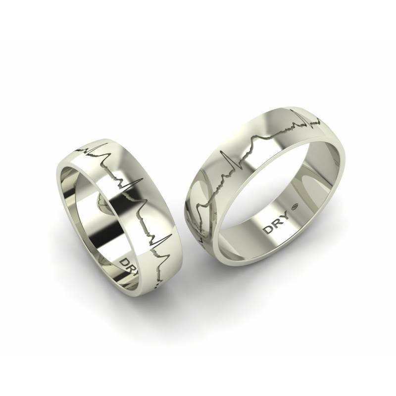 Heartbeat wedding rings | Pepe Dry