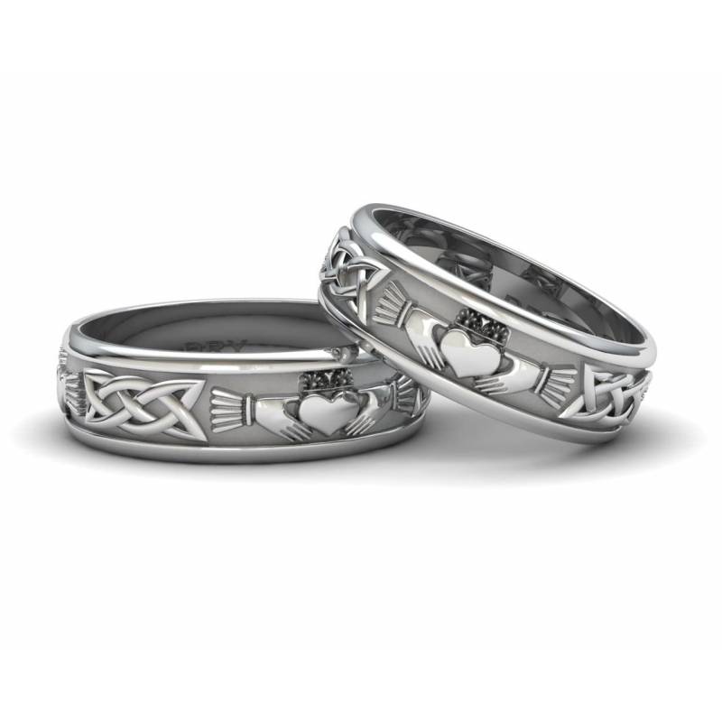 Silver Claddagh Wedding Rings | Pepe Dry | Celtic rings