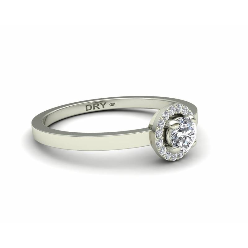 18k Gold Diamond Rosette Ring| Engagement Ring | Pepe Dry