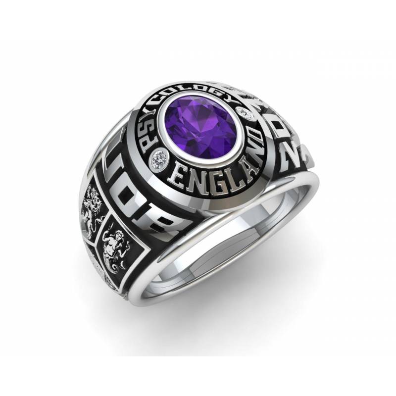 Psychology Silver Class Ring